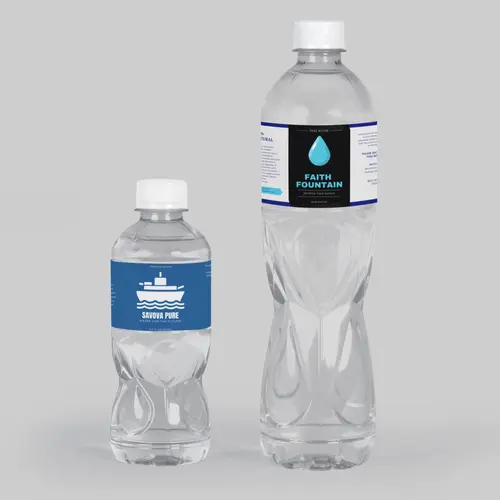 Premium water Bottle Label Printing in London | Exact Print